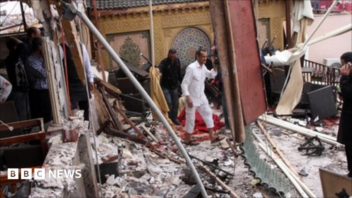 Marrakesh cafe bomb 'was set off remotely' - BBC News