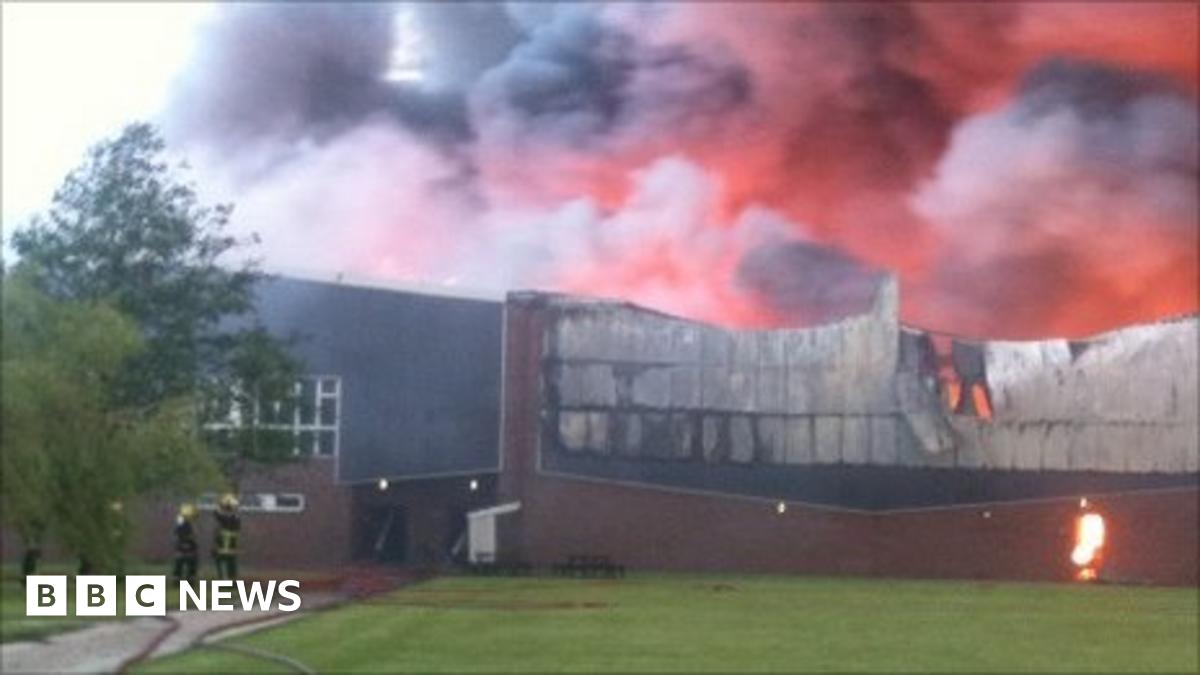 Huge warehouse fire at Georgia Pacific under control - BBC News
