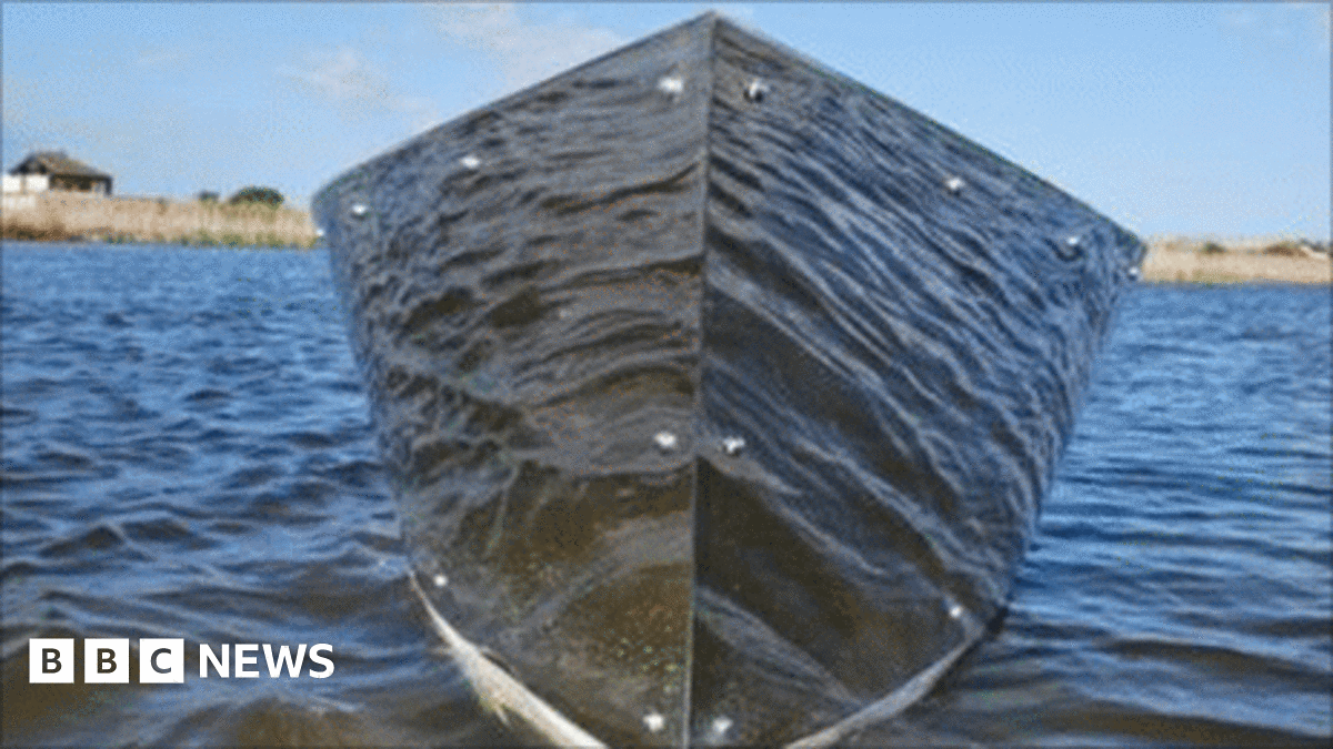 School pupils help with Coatham Marsh Mirage sculpture - BBC News