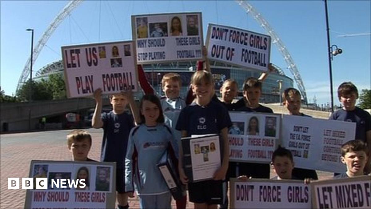 Girl footballer's mixed team campaign approved by FA - BBC News