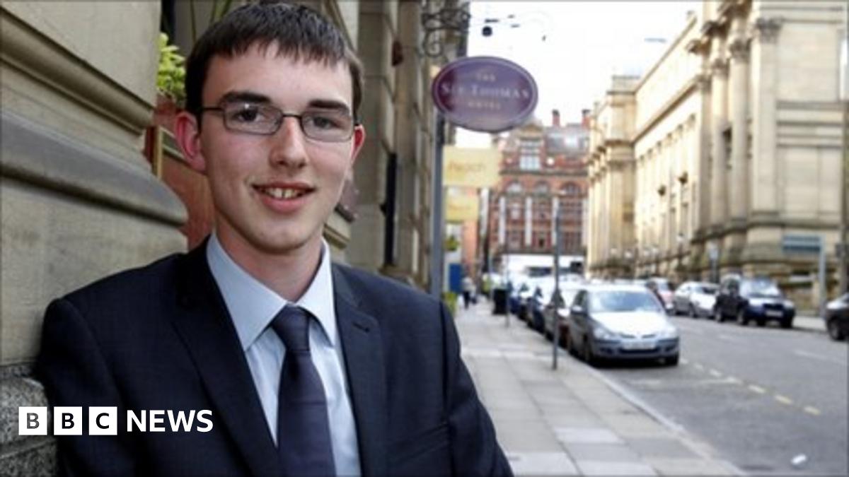 Teenage councillor Jake Morrison takes up office - BBC News