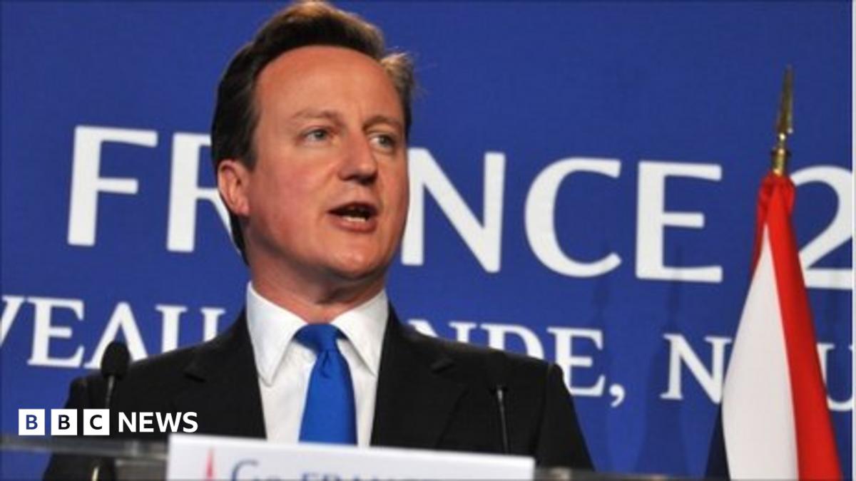 Libya: Cameron supports increased pressure on Gaddafi - BBC News