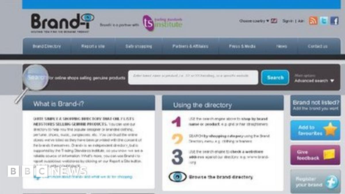 Brand-i site aims to stop fake branded goods online - BBC News