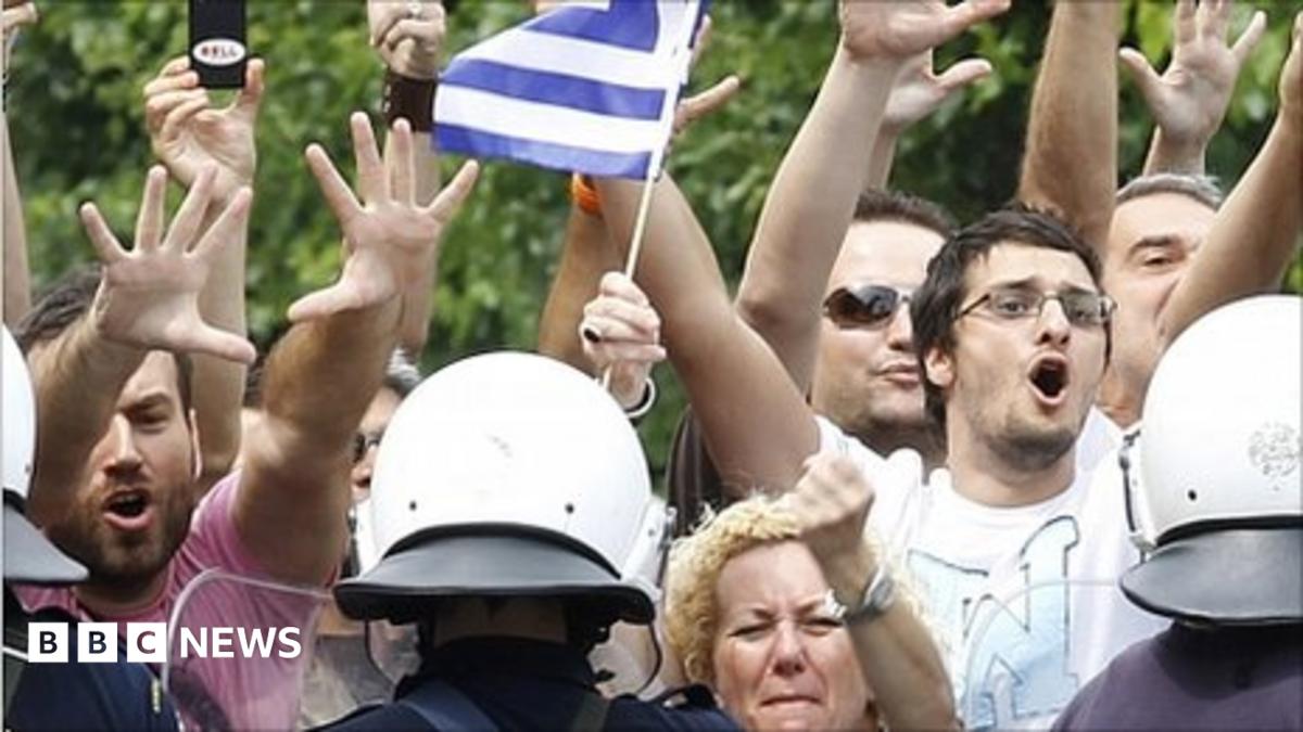 Debt-laden Greece mired in anger and humiliation - BBC News
