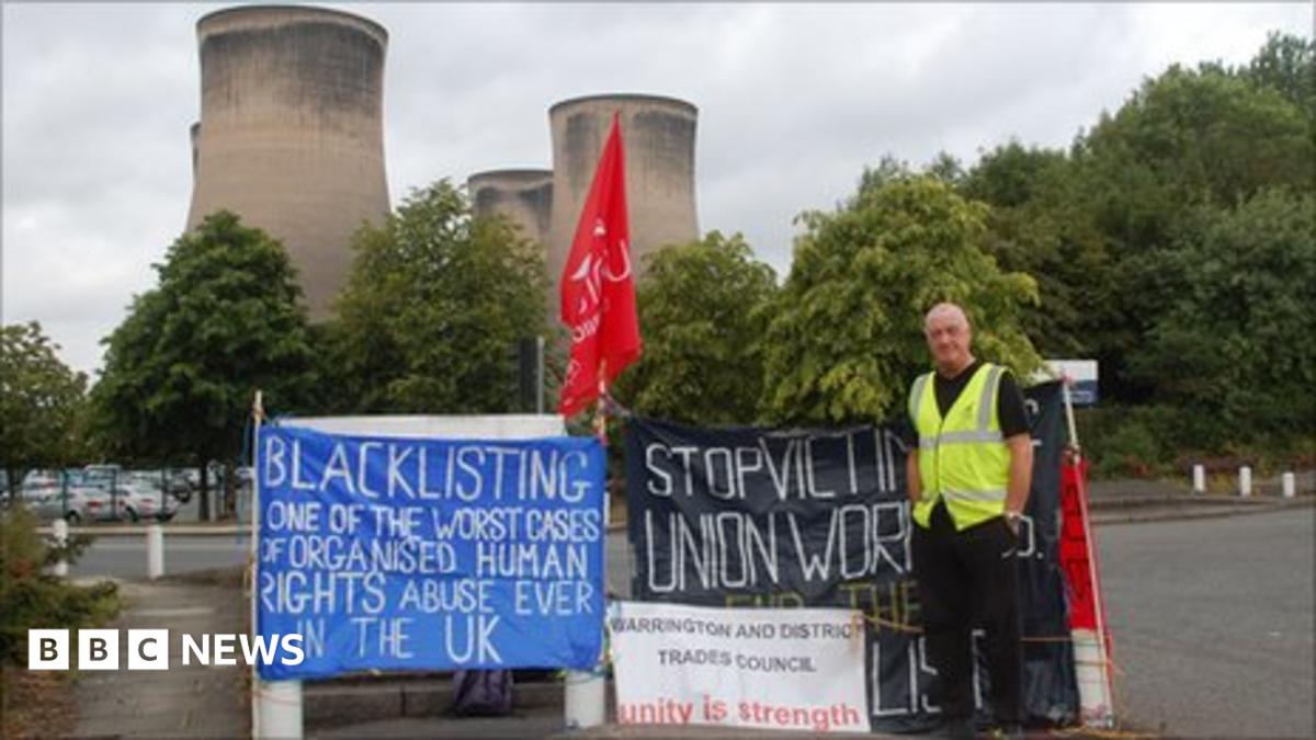Anti-blacklist campaigner Steve Acheson's picket pledge - BBC News