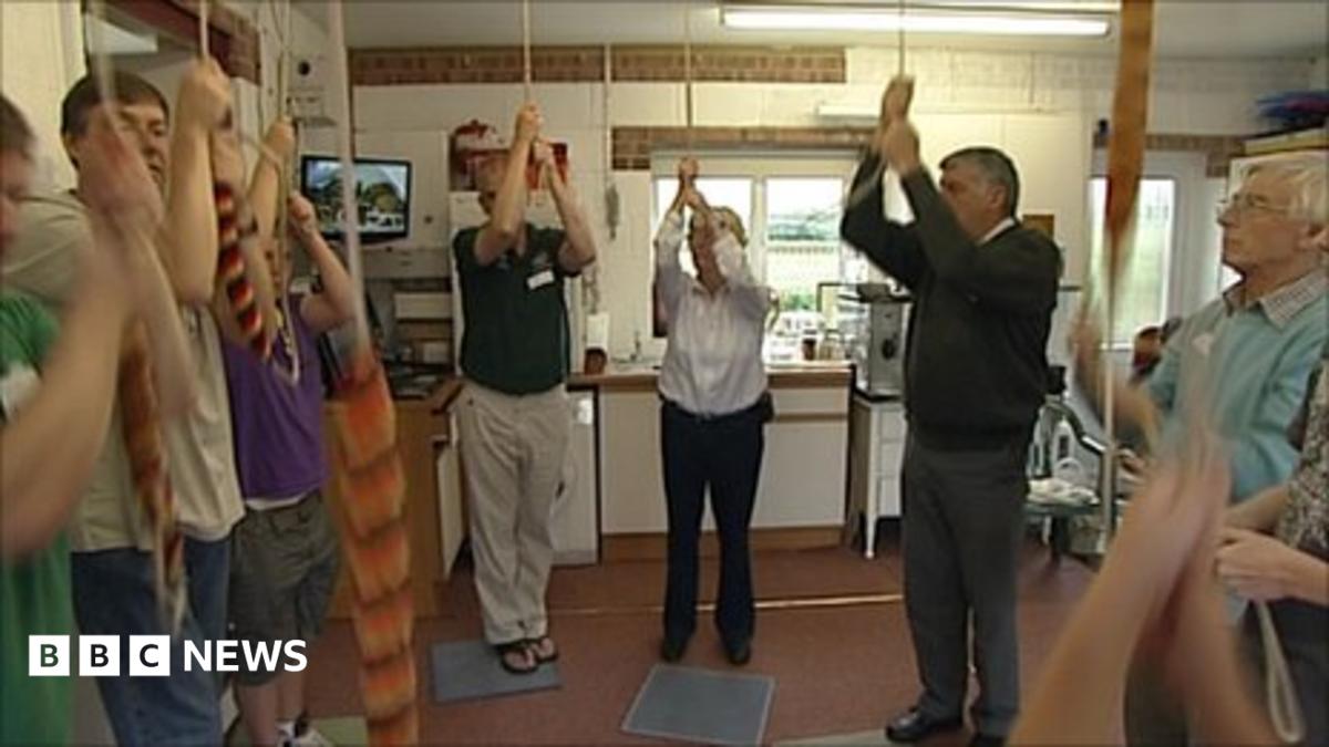 Okehampton bell ringers are new garage band - BBC News