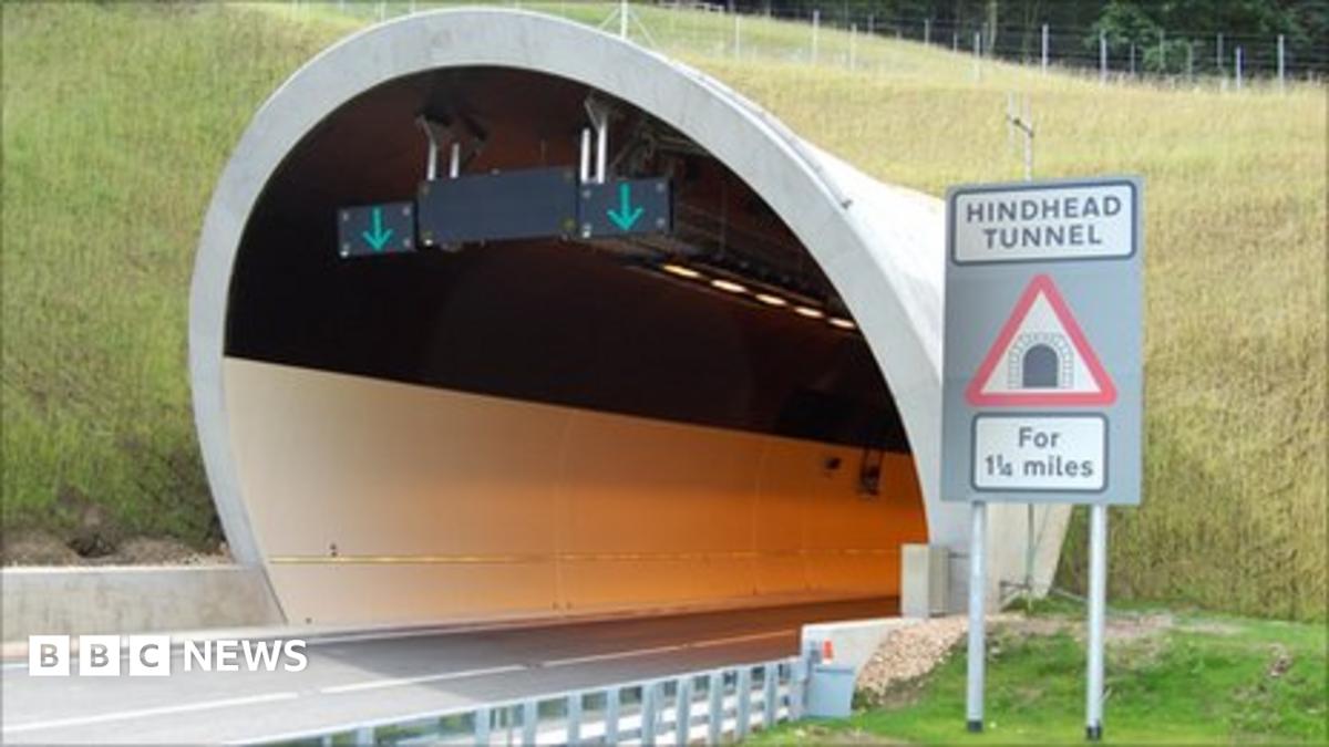 Hindhead Tunnel opens after decades of traffic problems - BBC News