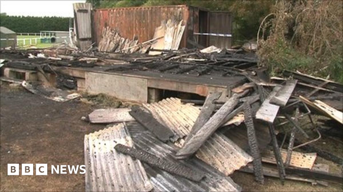 Cottesmore Amateurs FC's future threatened after fire - BBC News