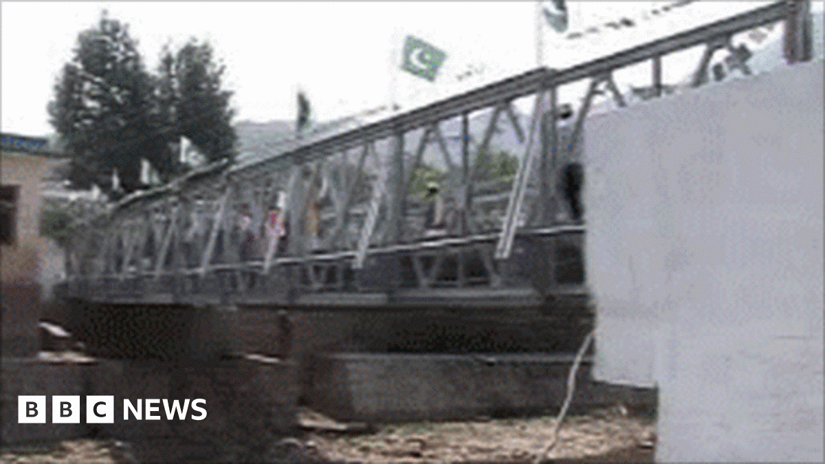 Chepstow-built bridge opens year after Pakistan floods - BBC News