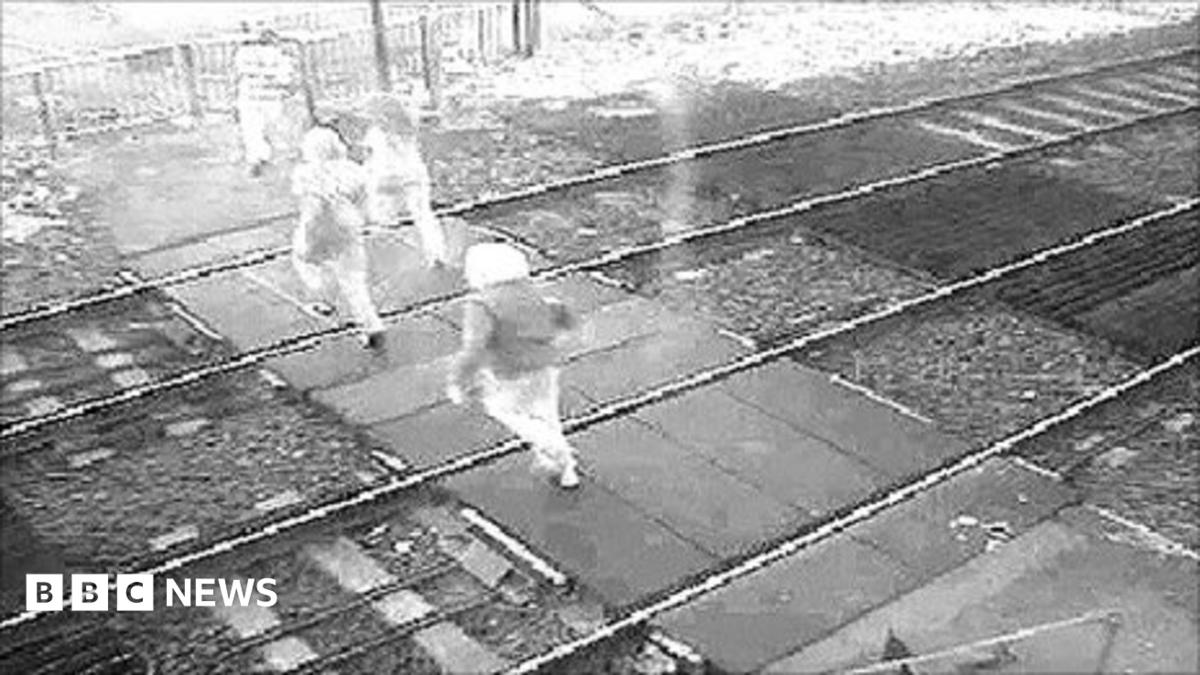 Footage shows railway near miss in Northern Ireland - BBC News