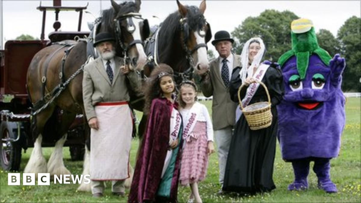 Worcester horse race celebrates Pershore plum heritage - BBC News