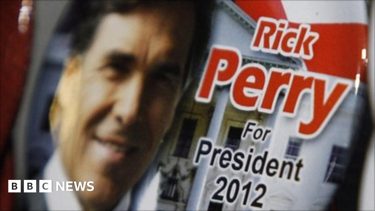 Perry announces presidential aims as Iowa holds poll - BBC News
