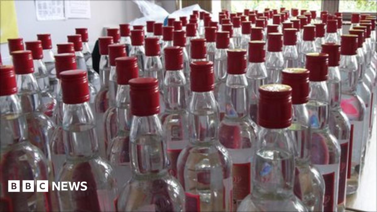 Suspect vodka: Nine hundred bottles seized in Derby - BBC News