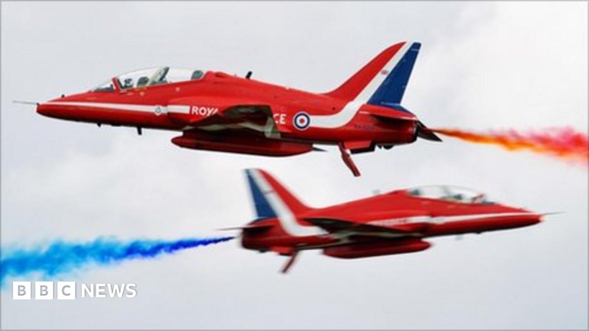Red Arrows resume public displays - BBC News
