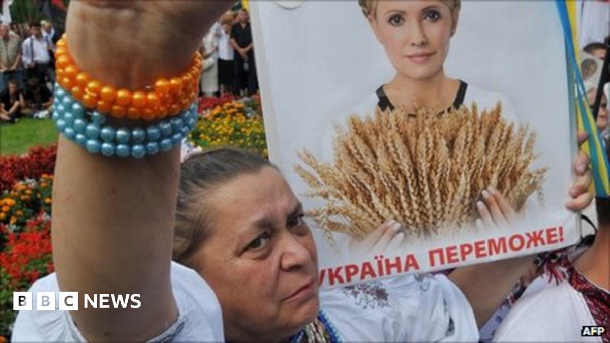Mass protests in Kiev, Ukraine against Tymoshenko trial - BBC News