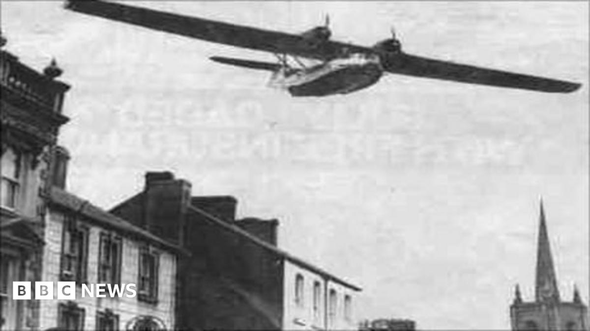 WW2 Catalina flying boats return to Fermanagh base - BBC News