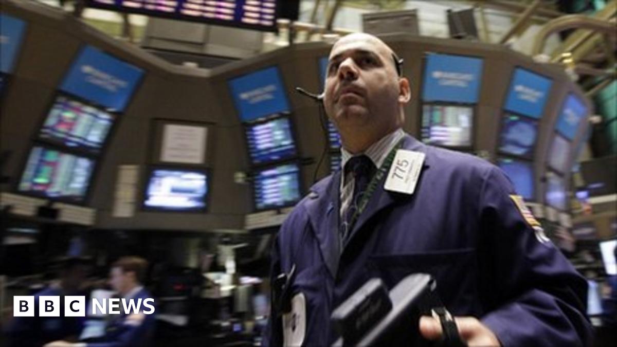Stock markets end flat after volatile trading - BBC News