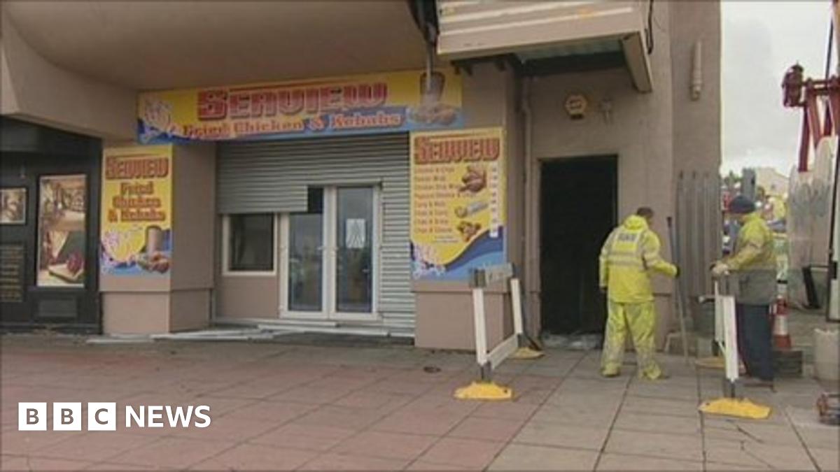 New Brighton funfair fire tackled by crews - BBC News