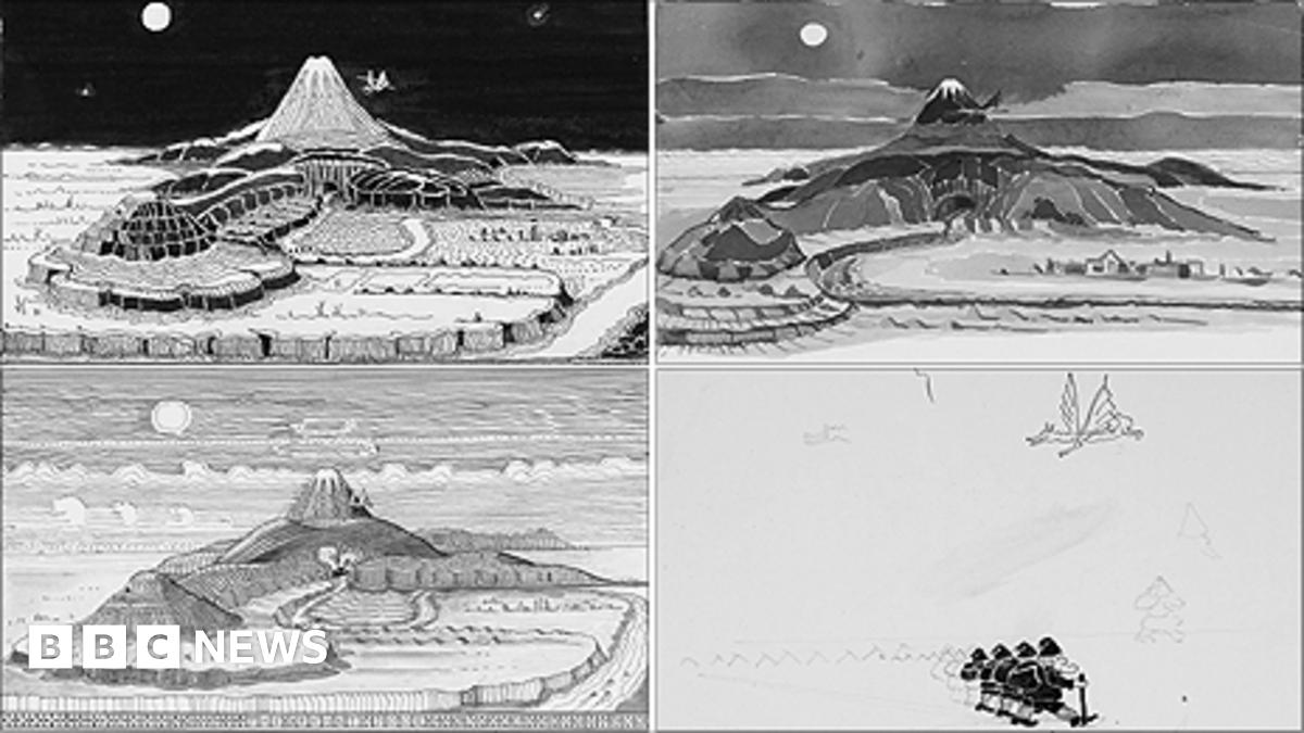 JRR Tolkien's unseen Hobbit art to be published - BBC News
