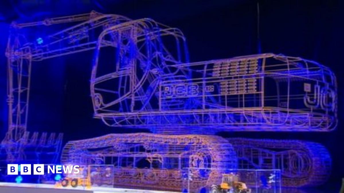 Staffordshire-based JCB unveils £5m exhibition - BBC News