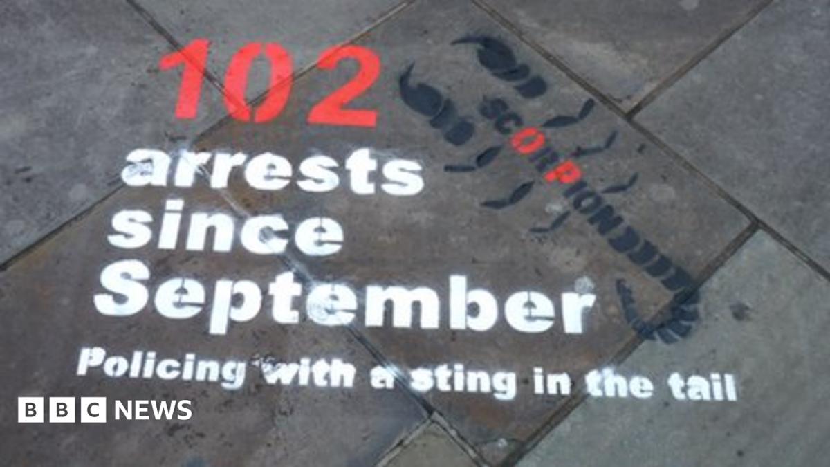 Police 'graffiti' arrest numbers on Gloucester streets - BBC News