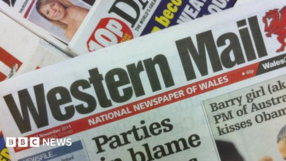 Daily Welsh newspaper sales fall by up to a third - BBC News