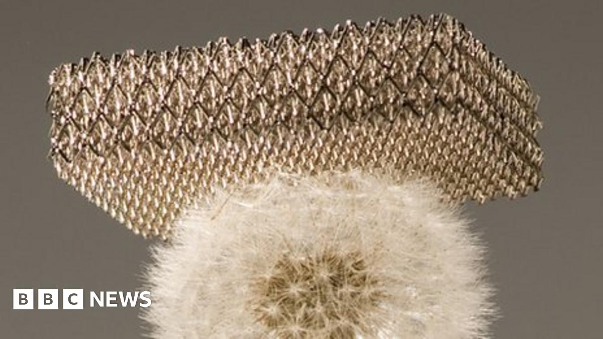 World's 'lightest material' unveiled by US engineers - BBC News