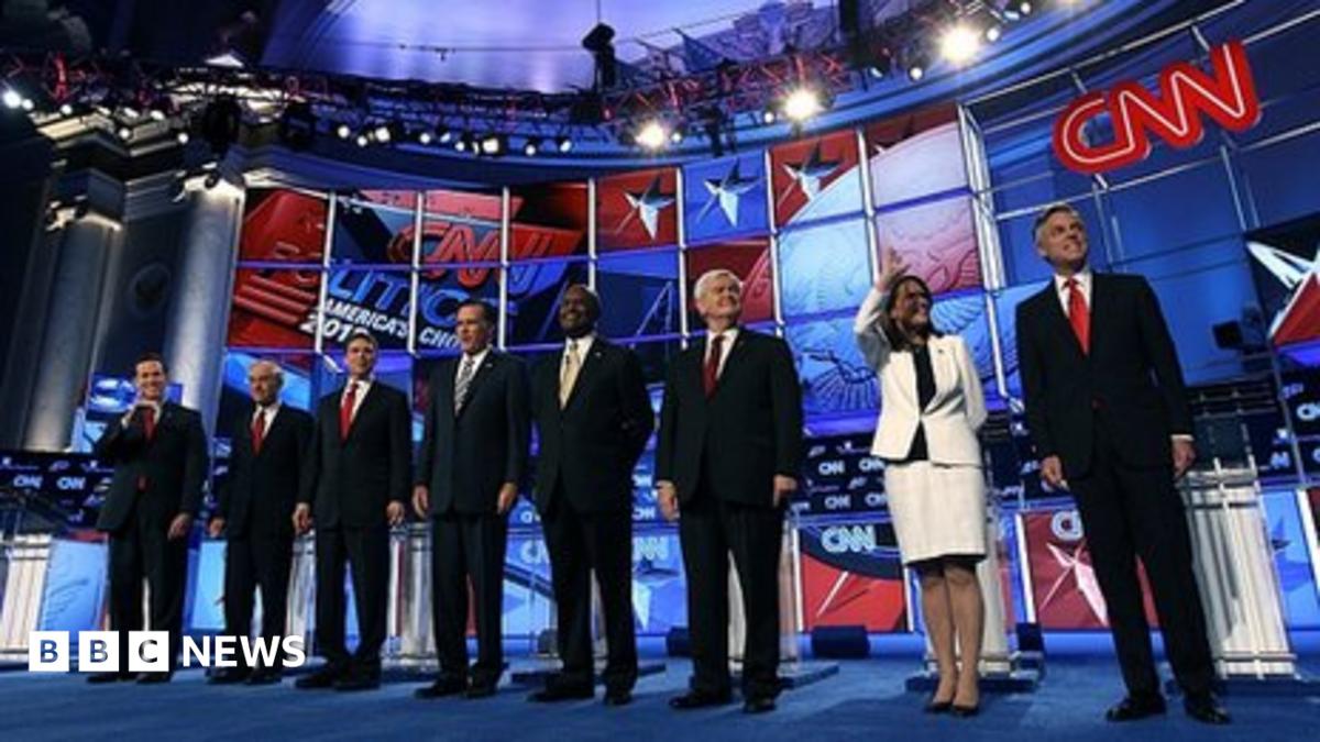 Republicans 2012: National security focus at TV debate - BBC News