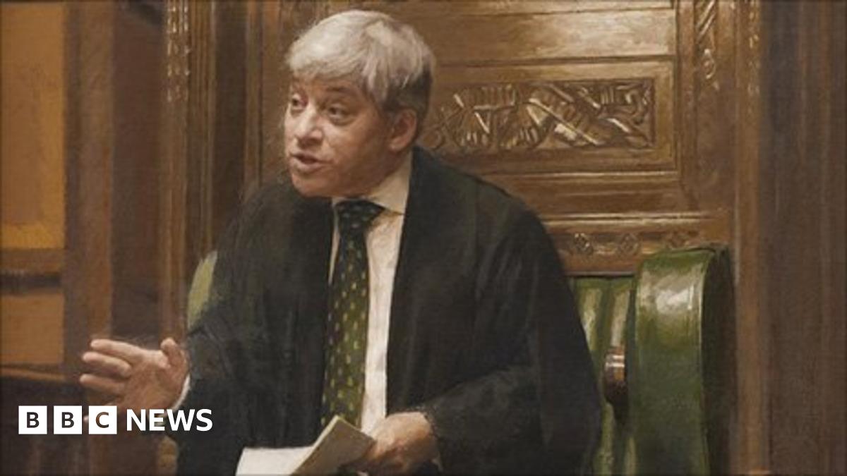 Commons Speaker John Bercow portrait unveiled - BBC News
