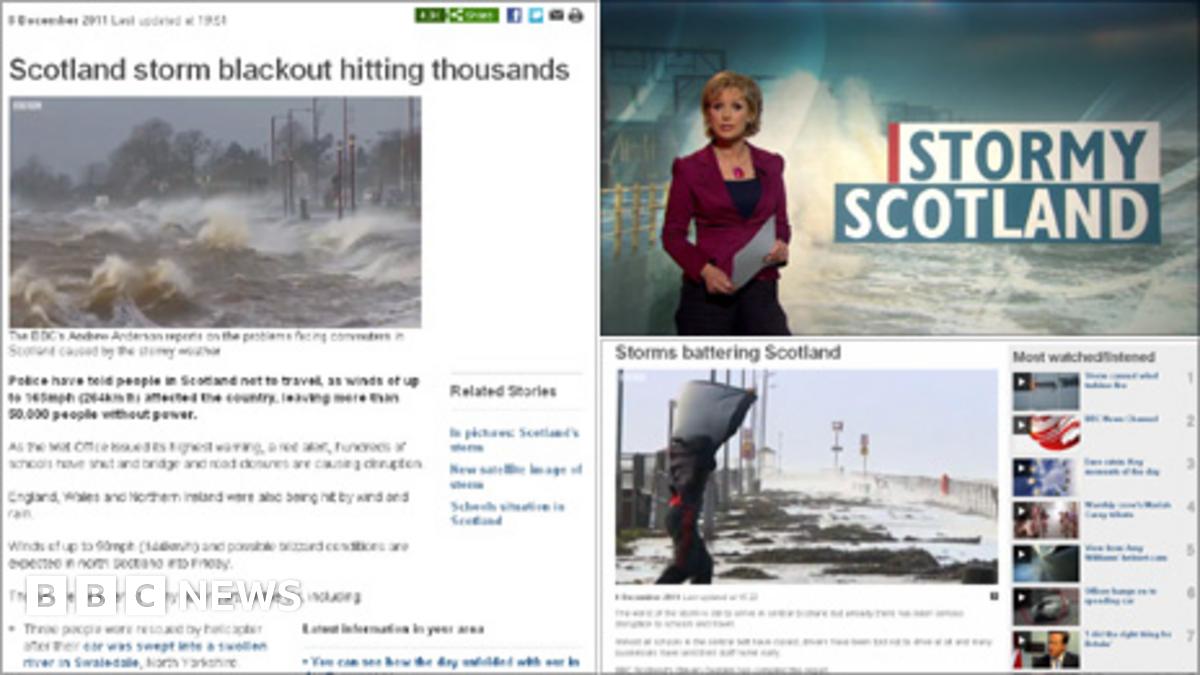 Record BBC Scotland views amid storms - BBC News