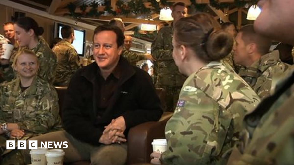 David Cameron visits UK troops in Afghanistan - BBC News