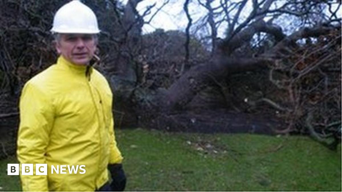 'Worst ever' storm damage at Edinburgh botanic garden - BBC News