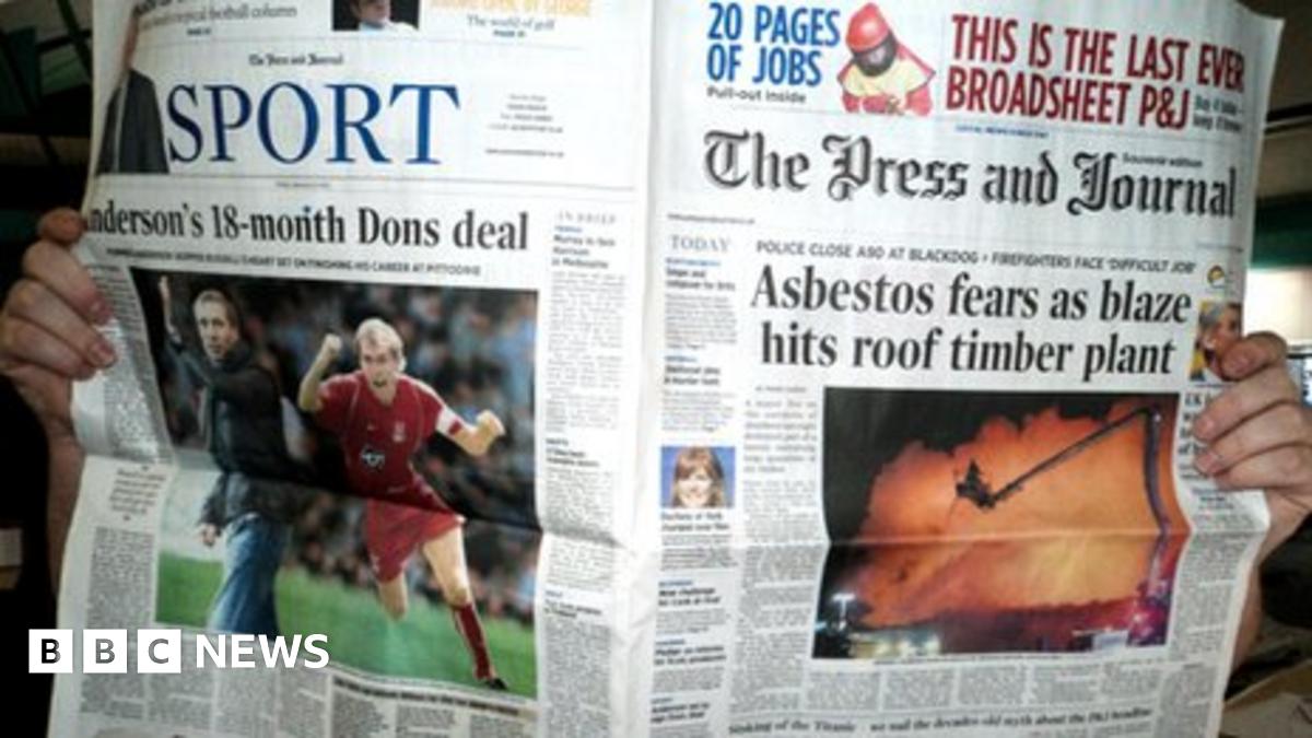 Press and Journal publishes final broadsheet edition - BBC News