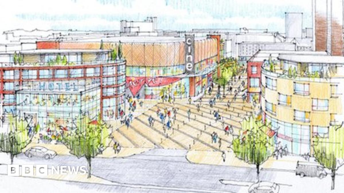 Basildon town centre's £1bn regeneration designs revealed - BBC News