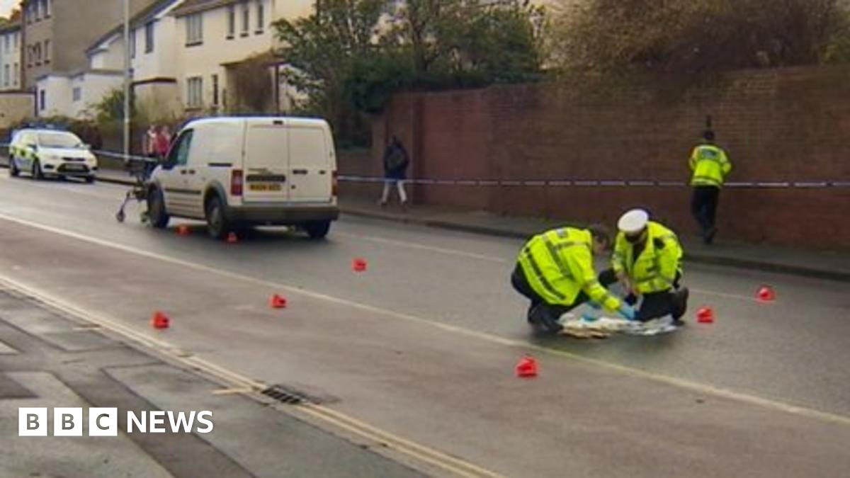 Woman, 81, hit by police van in Exeter - BBC News