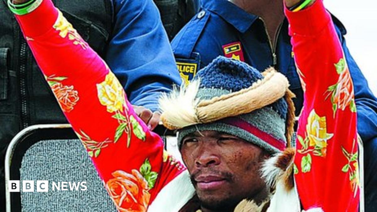 South African 'back-from-dead singer Mgqumeni' detained - BBC News