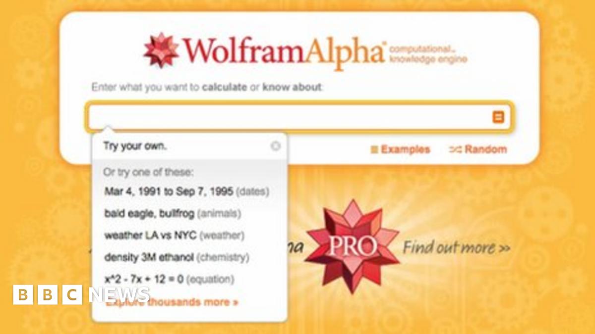Wolfram Alpha unveils premium 'Pro' analysis service - BBC News