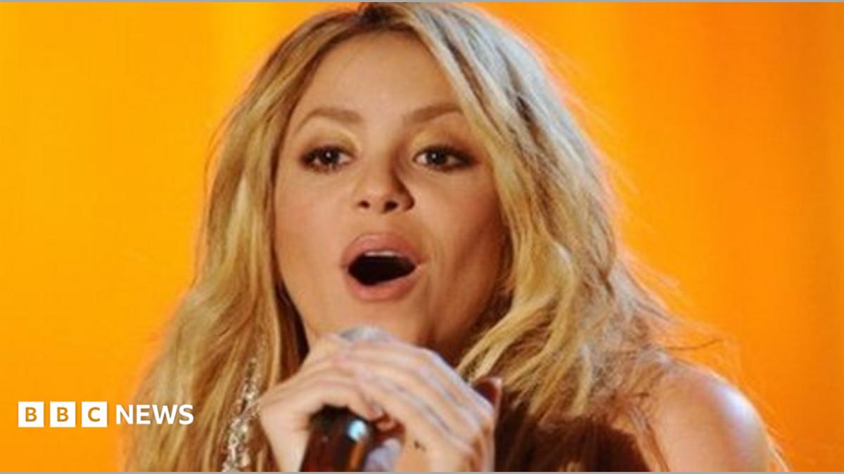 Singer Shakira 'attacked' by sea lion - BBC News
