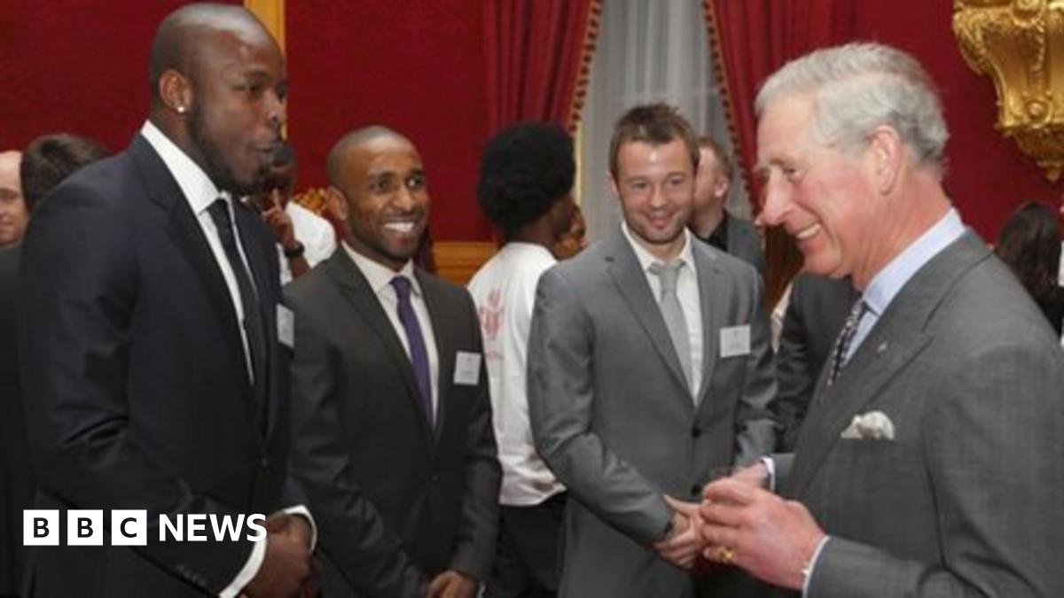Prince Charles hosts Premier League footballers - BBC News