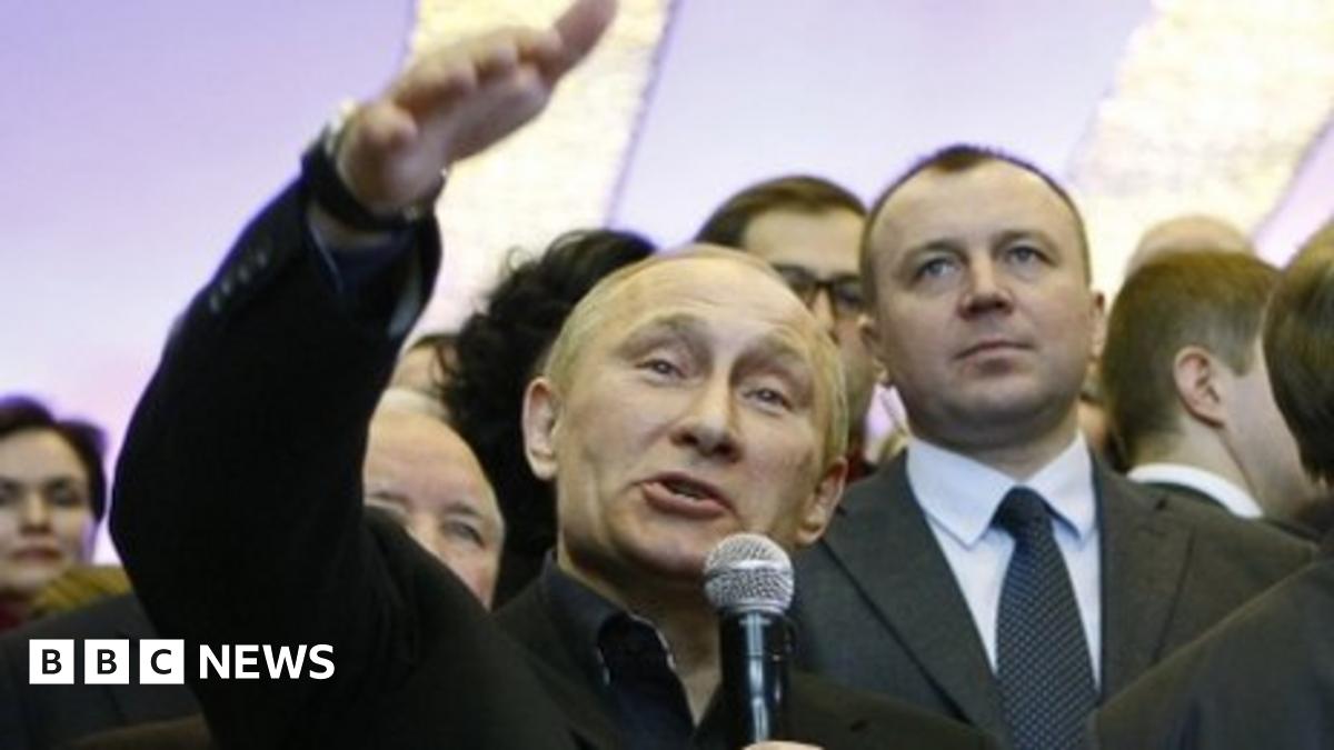 Russia election: Vladimir Putin celebrates victory - BBC News