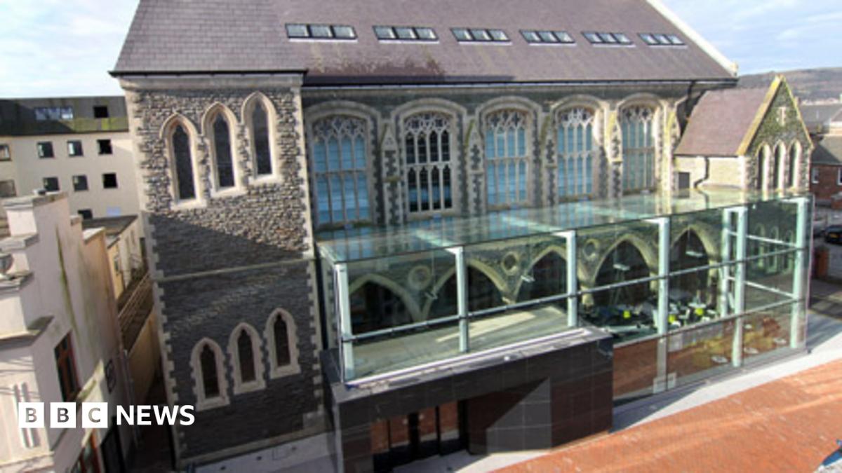 Neath's fire-hit Gwyn Hall reopens after £10m refit - BBC News