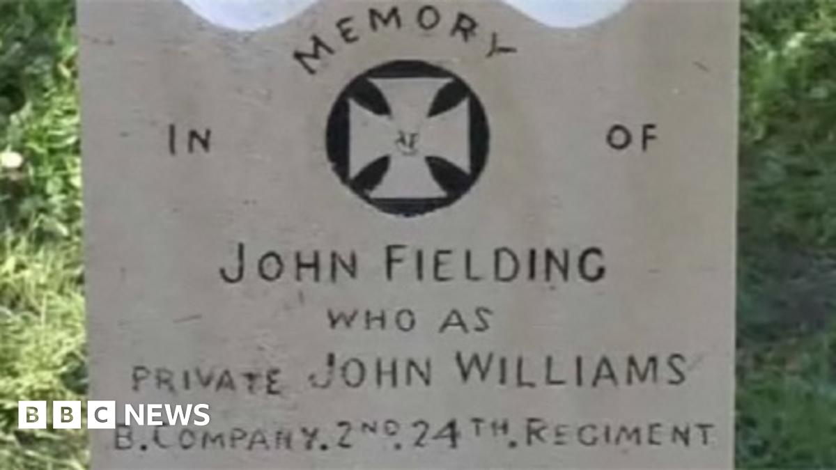 Memorial for Rorke's Drift Cwmbran hero John Fielding - BBC News