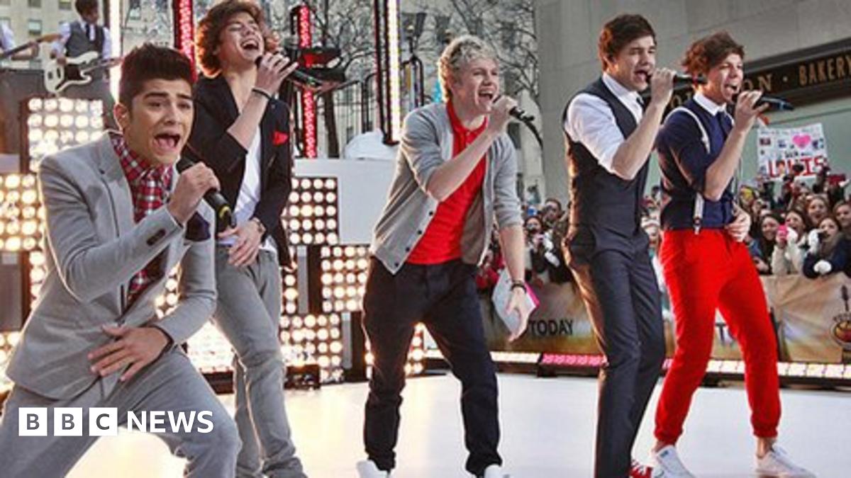 'Hanging out' with One Direction in the US - BBC News