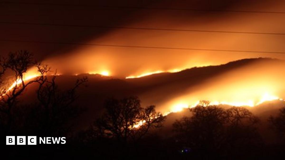 Snow brings relief for Highland fire crews - BBC News