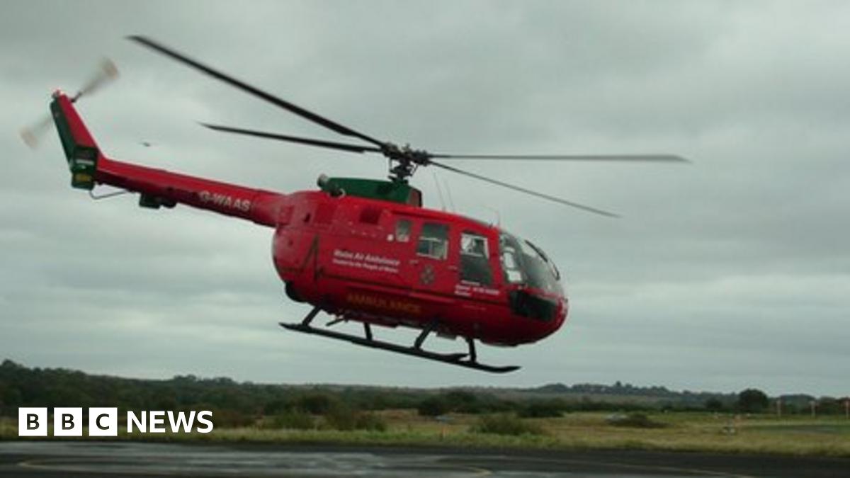 Great Tor, Gower, climber airlifted after cliff fall - BBC News