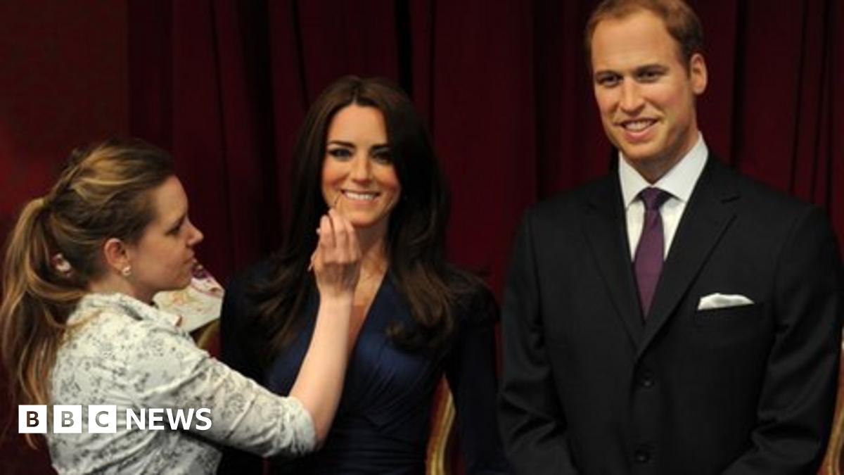 Kate and William waxworks unveiled at Madame Tussauds - BBC News