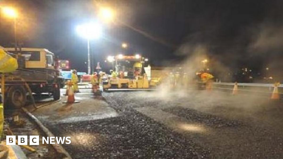 M5 junction 19 improvement work completed - BBC News