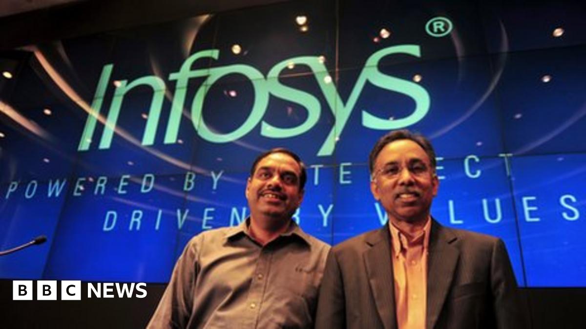 Infosys shares fall as sales forecast is cut - BBC News