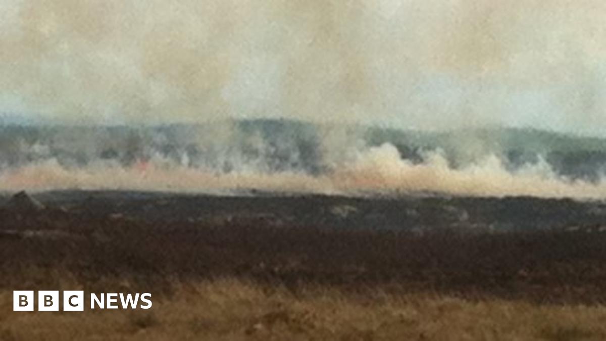 Galloway hillside wild fire 'under control' - BBC News