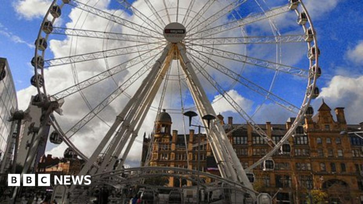 Manchester Wheel makes way for Olympic screen in Exchange Square - BBC News